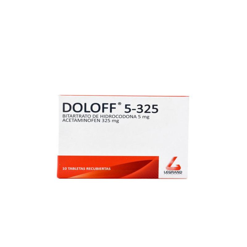 Doloff Acetaminofen 325 Mg Hidrocodona Bitartrato 5 Mg Caja X 10 ...