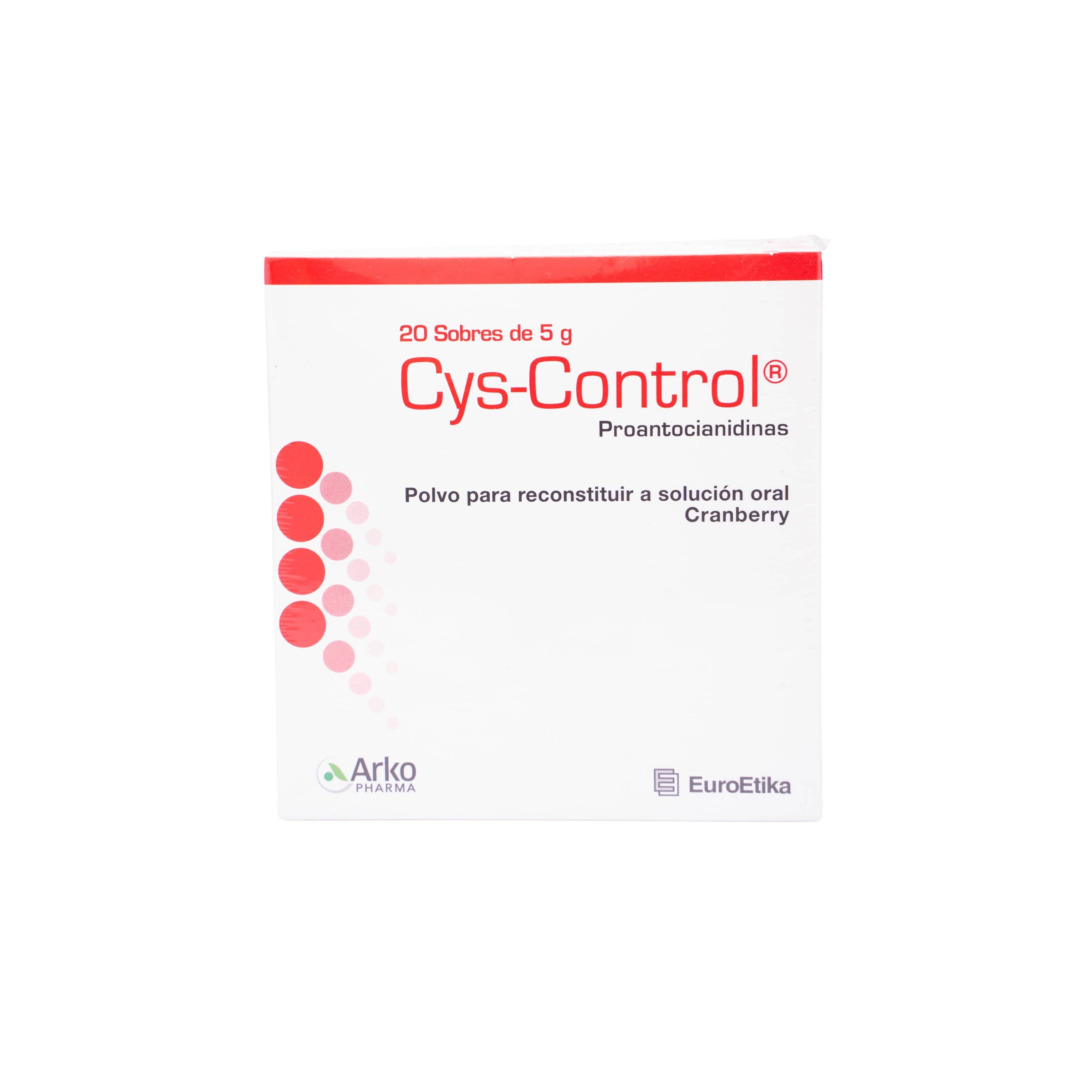 Cys Control Sobres 5 Gr Caja X 20 Unidades Euroetika - AXA lo tiene