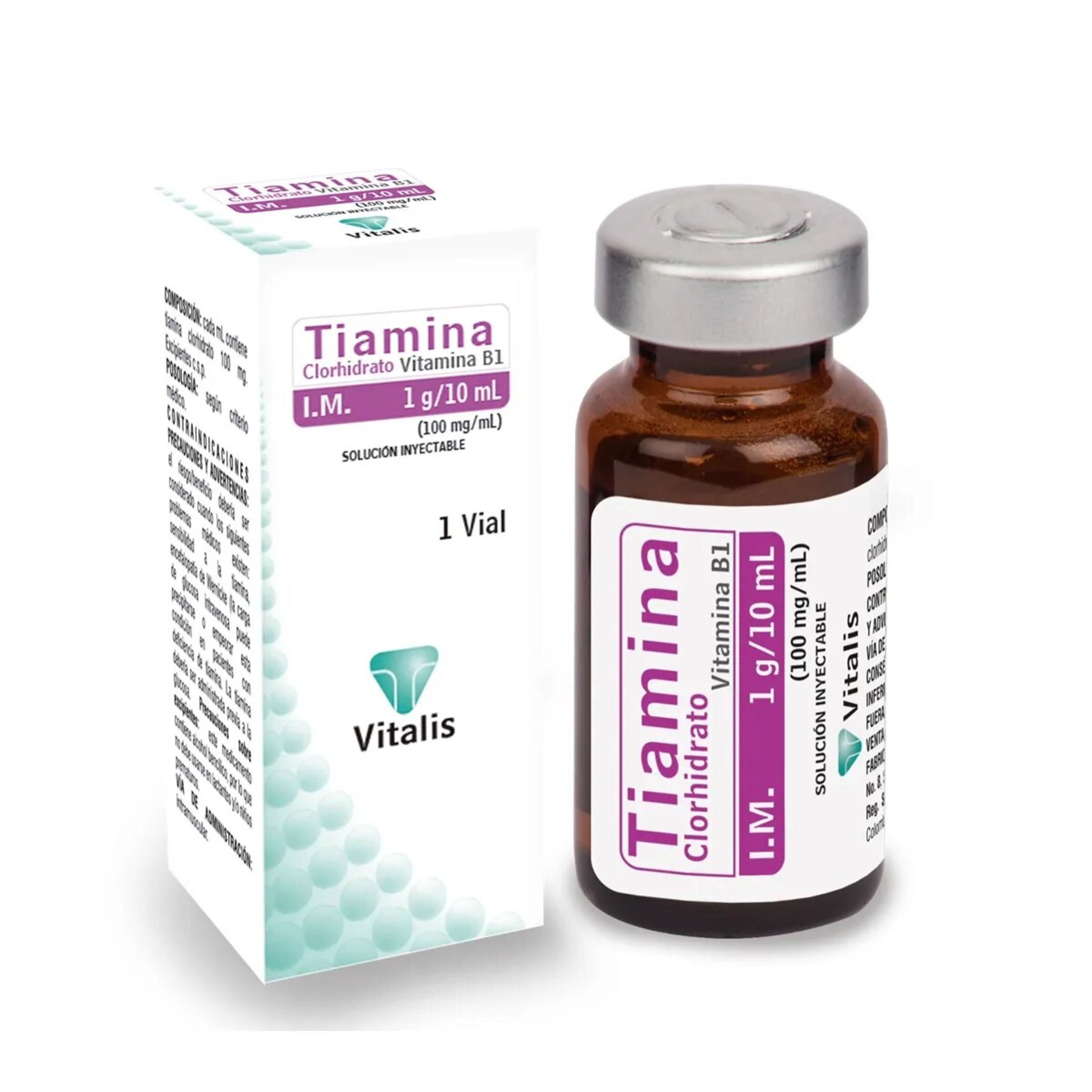 Tiamina 100 Mg/10 Ml Caja X 1 Ampolla Vitalis | Axalotiene - AXA lo tiene