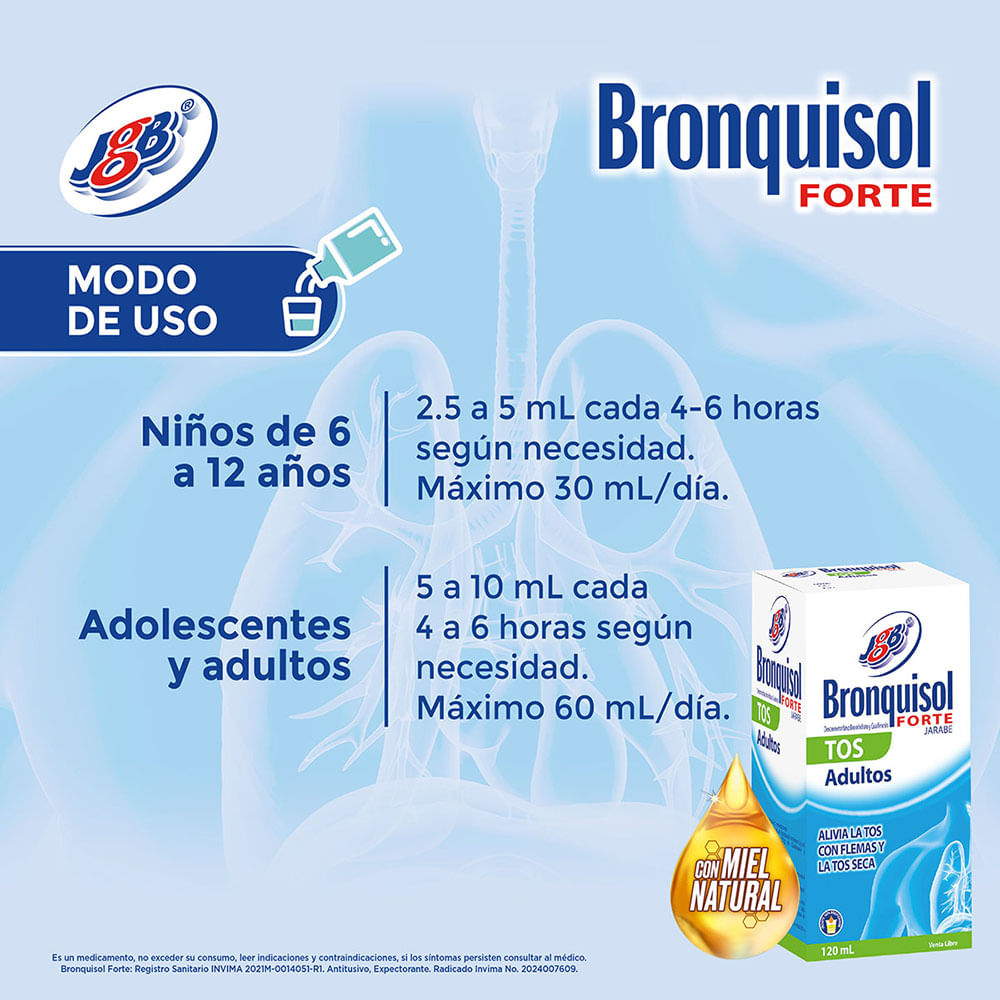 Bronquisol Tos Seca Jarabe Frasco X 120 Ml Jgb | Axalotiene
