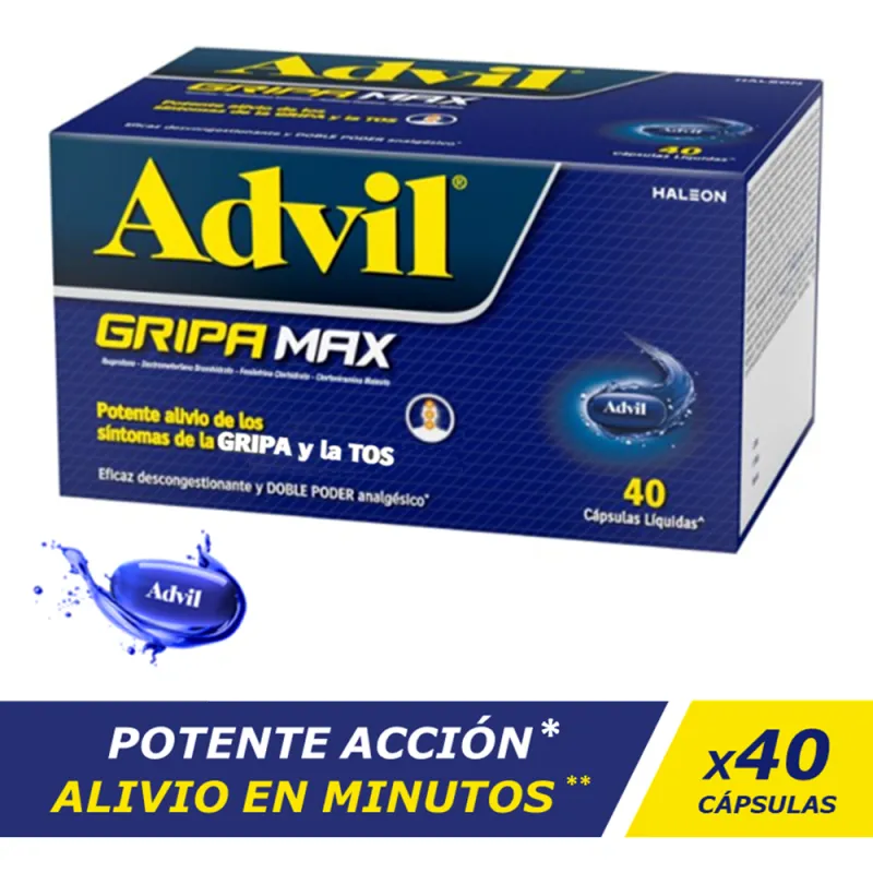 Advil Gripa Max 400 Mg Caja X 40 Capsulas Gsk | Axalotiene - AXA lo tiene