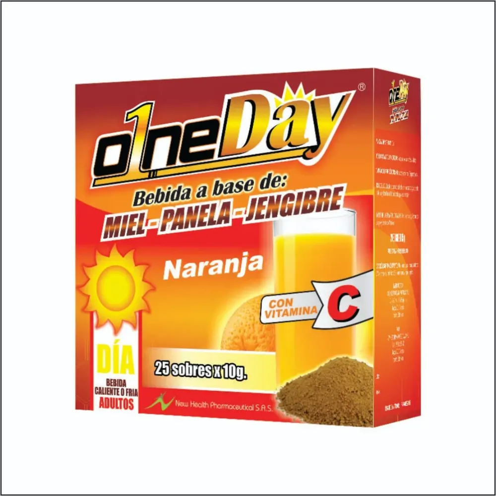 O1NE Day Naranja Caja 30 Sobres New Health | Axalotiene