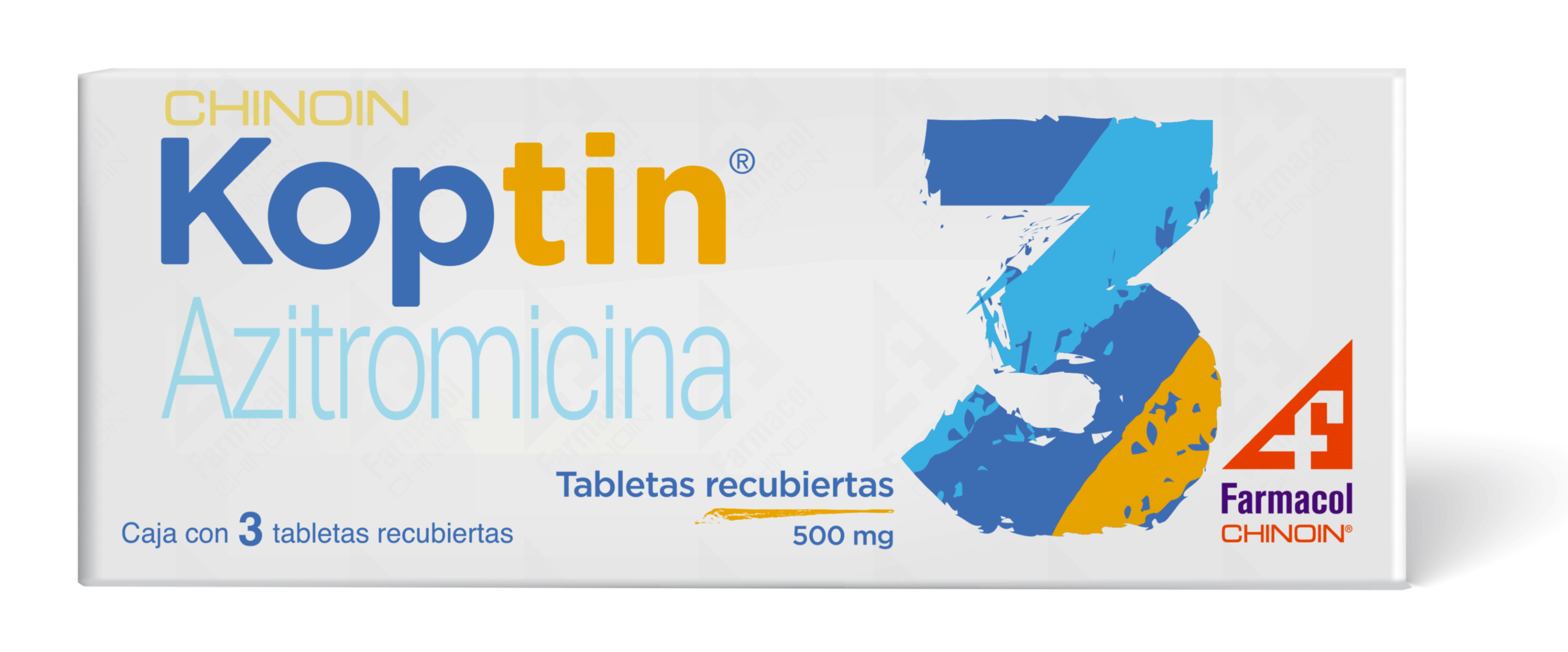 Koptin Azitromicina 500 Mg Tabletas Caja X 3 Tabletas Farmacol