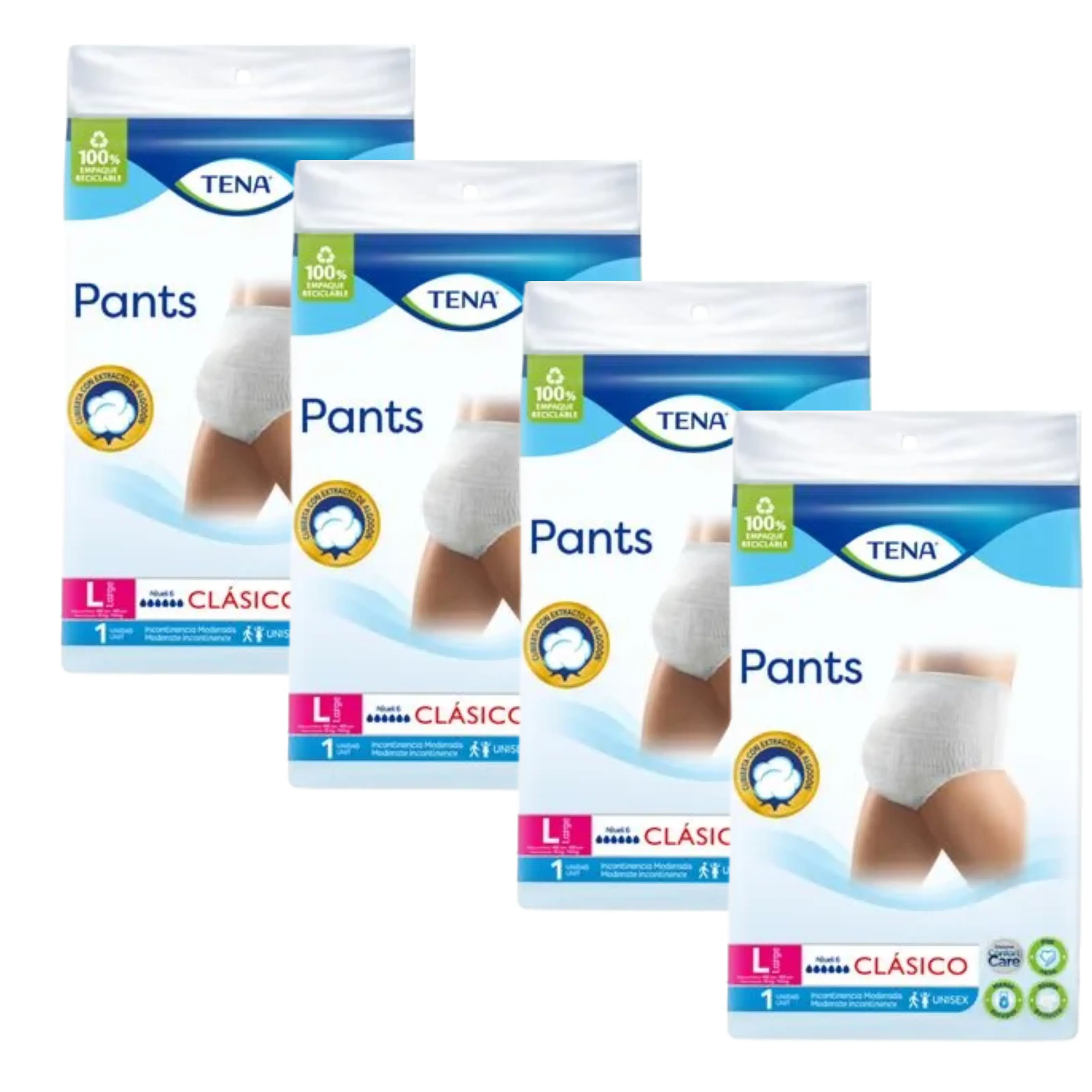 Oferta Pañal Tena Pants Clásico Large X 3 + 1 | Axalotiene