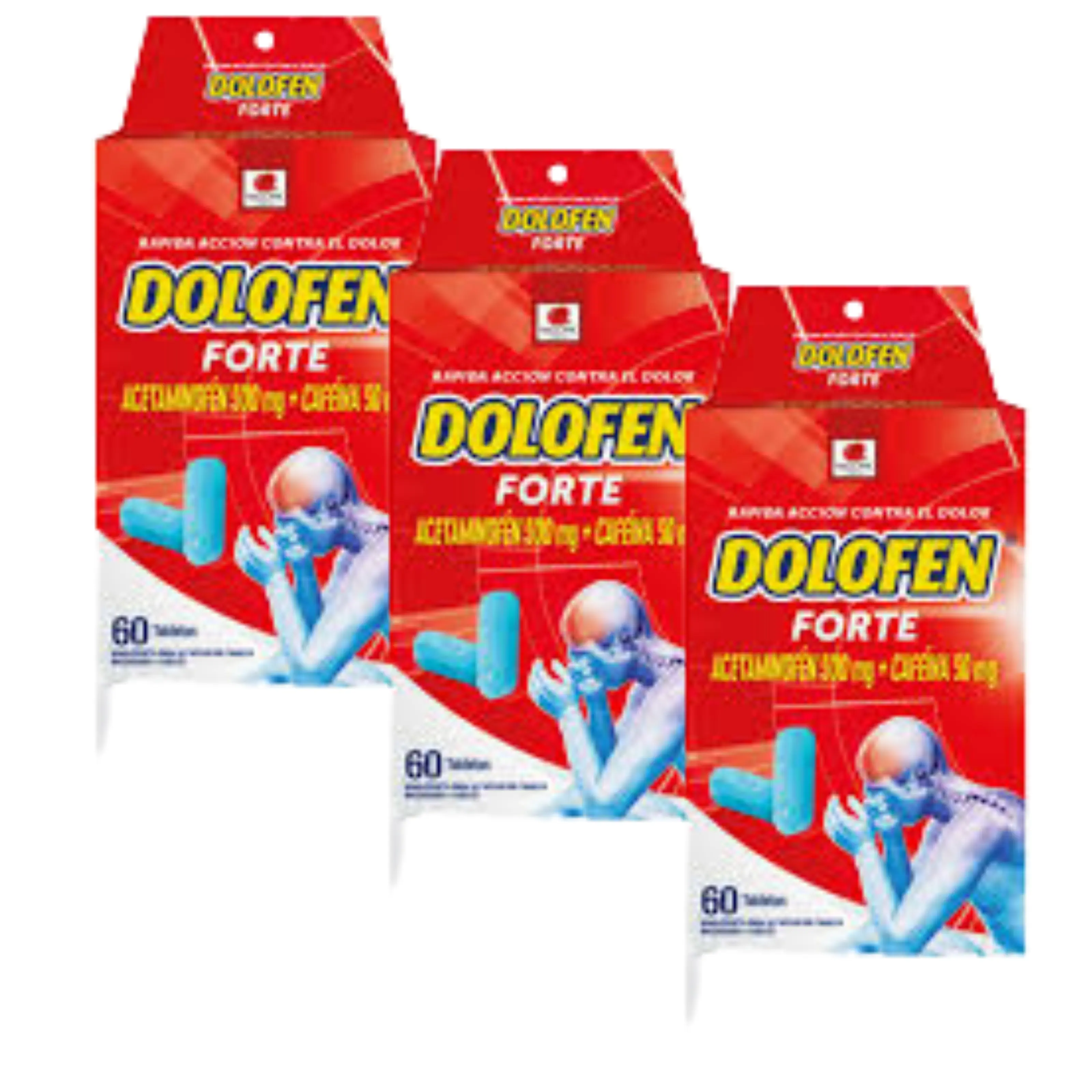 Pack 2+1 Dolofen Forte T 500/50mg Caja X 60T | Axalotiene