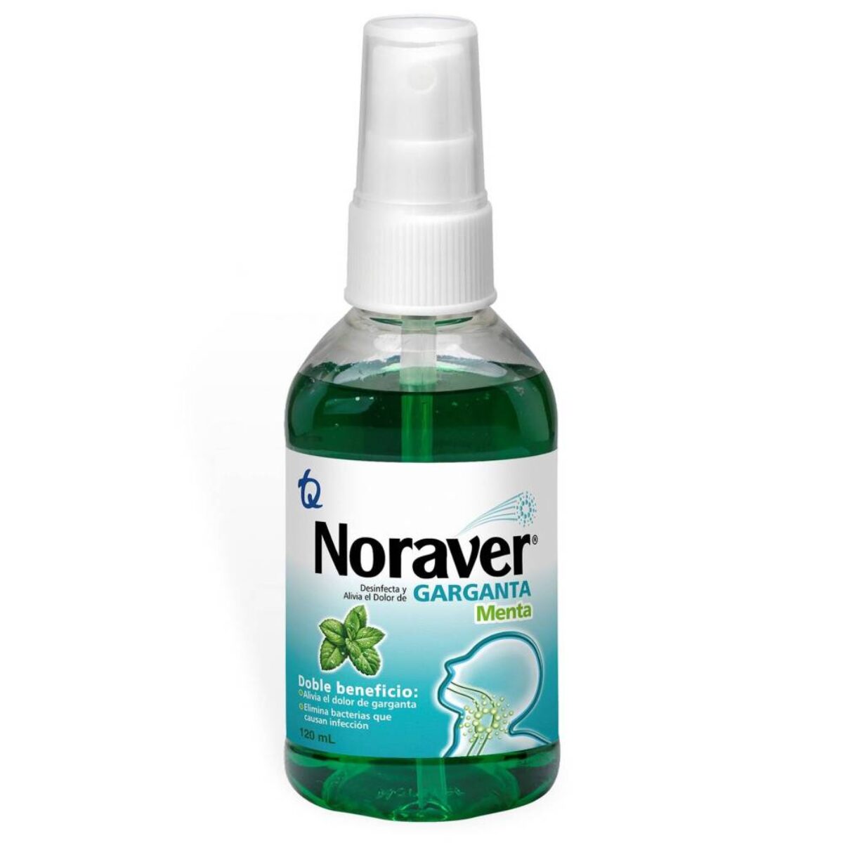 Noraver Garganta Atomizador Menta 120ml | Axalotiene