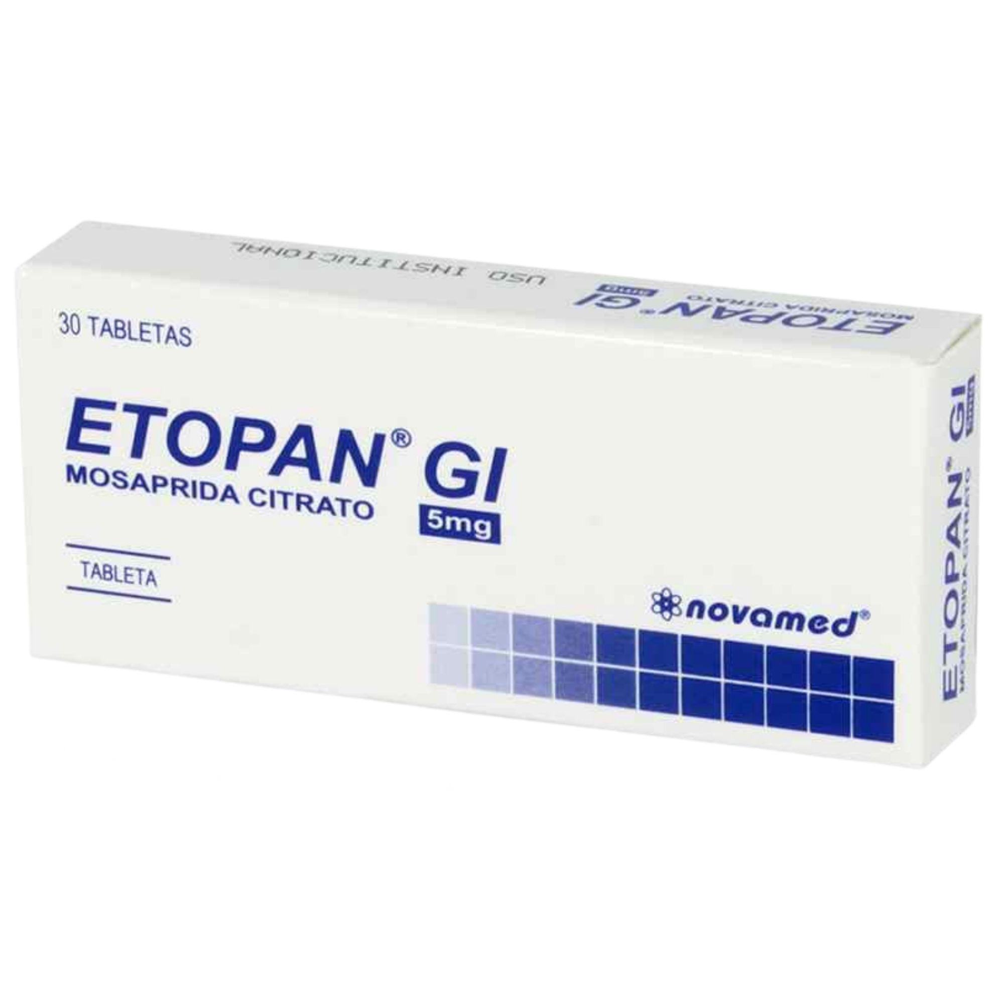 Etopan Mosaprida Citrato 5 Mg Caja X 30 Tabletas Novamed